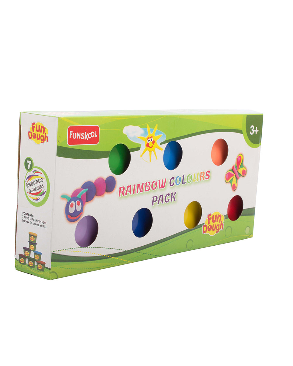 Funskool Fundough Rainbow Colours-With 7 Clay Tubs-Art & Craft Kit-18M ...