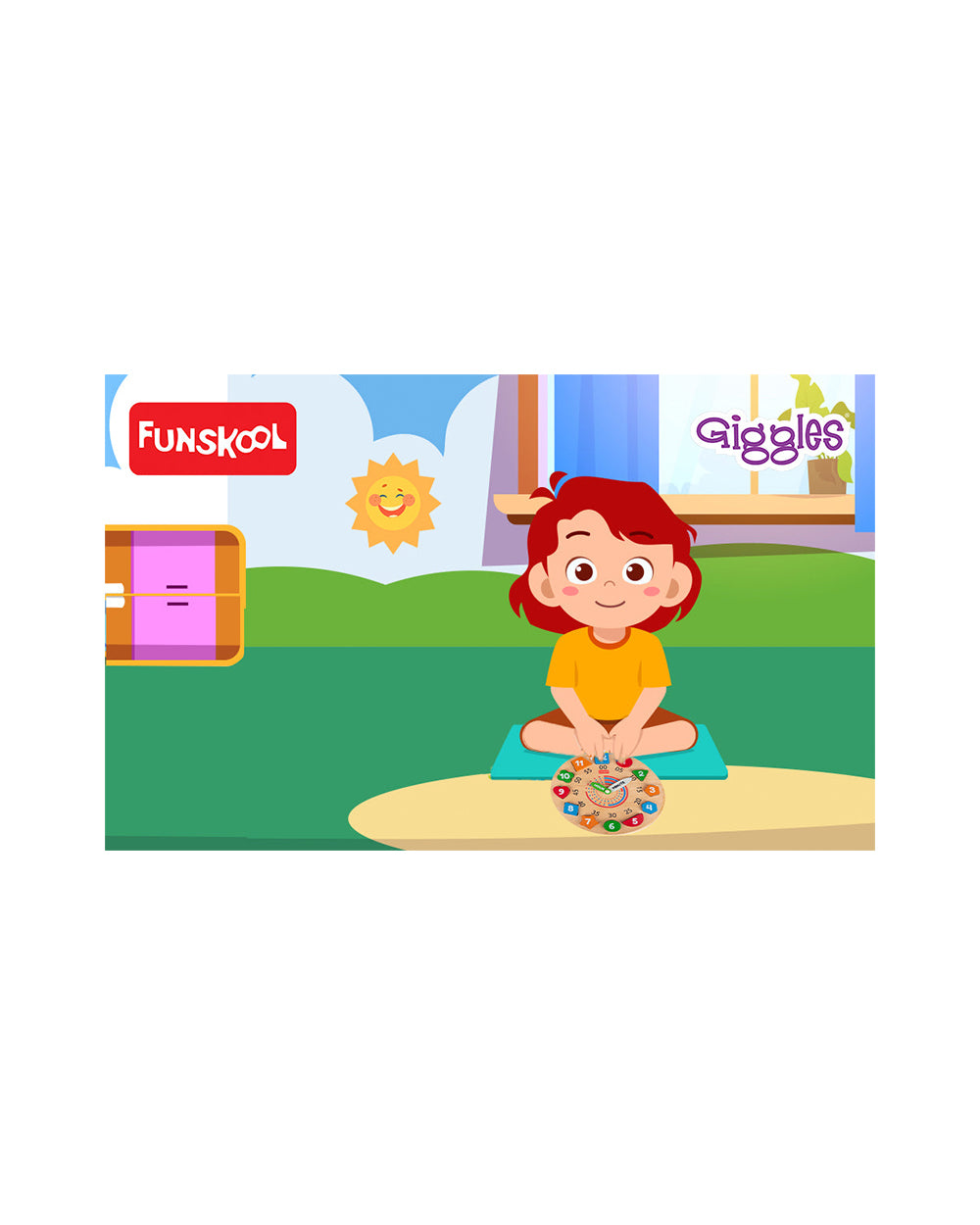 Funskool Giggles Wooden Activity Clock-Shape Sorter & Stacker-Learning ...