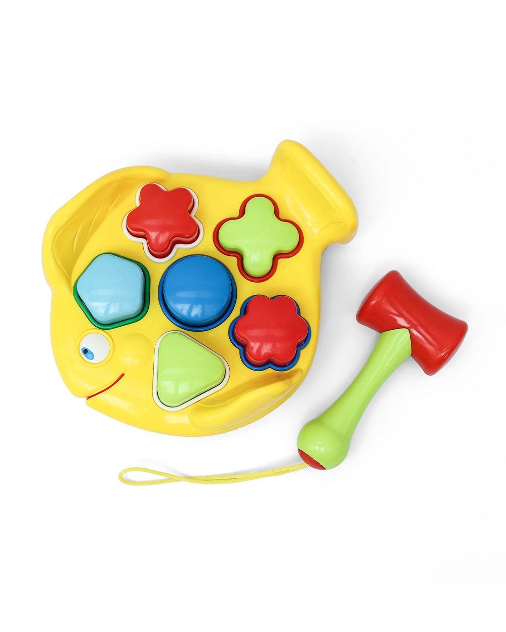 Innovador Fish Themed Shape Sorter With Rattle Hammer-Enhances Fine ...