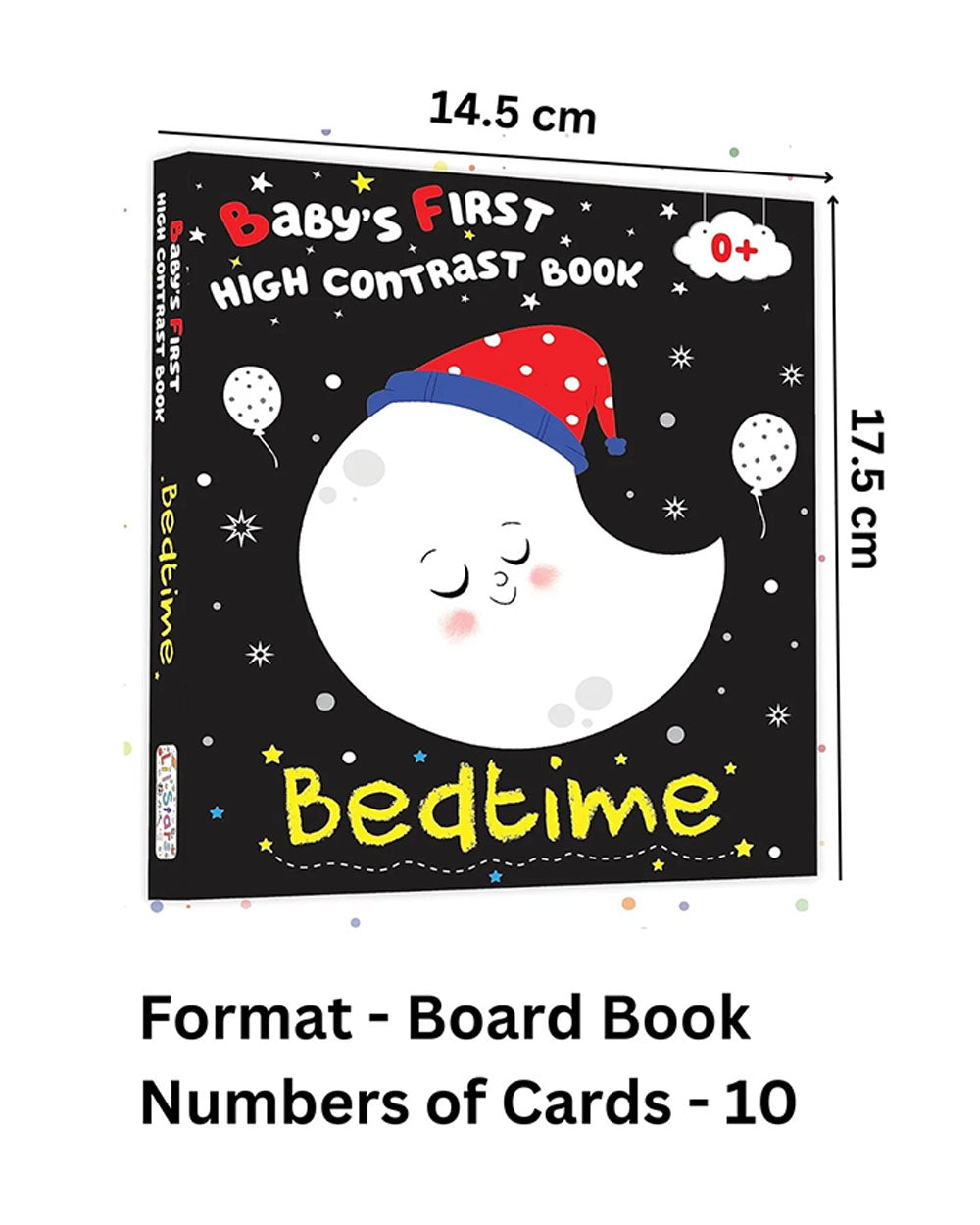 Popcorn Timeless Bedtime Board Book-10 High Contrast Pages-Enhances Sensory Stimulation-Learning ...