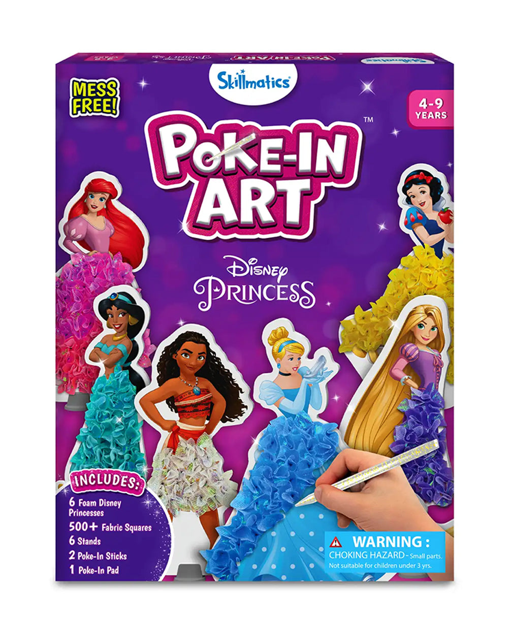Skillmatics Poke In Art Disney Princess-Art & Craft Kit-Includes 6 Foam ...
