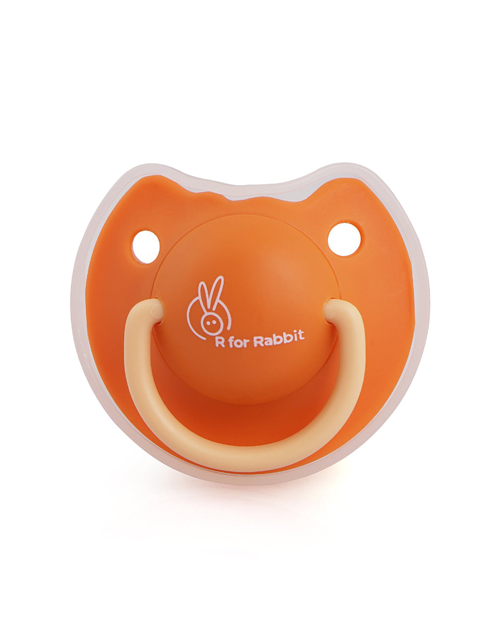 R for Rabbit Baby Tusky Pacifier-Orthodontic Design-Orange-Soother ...