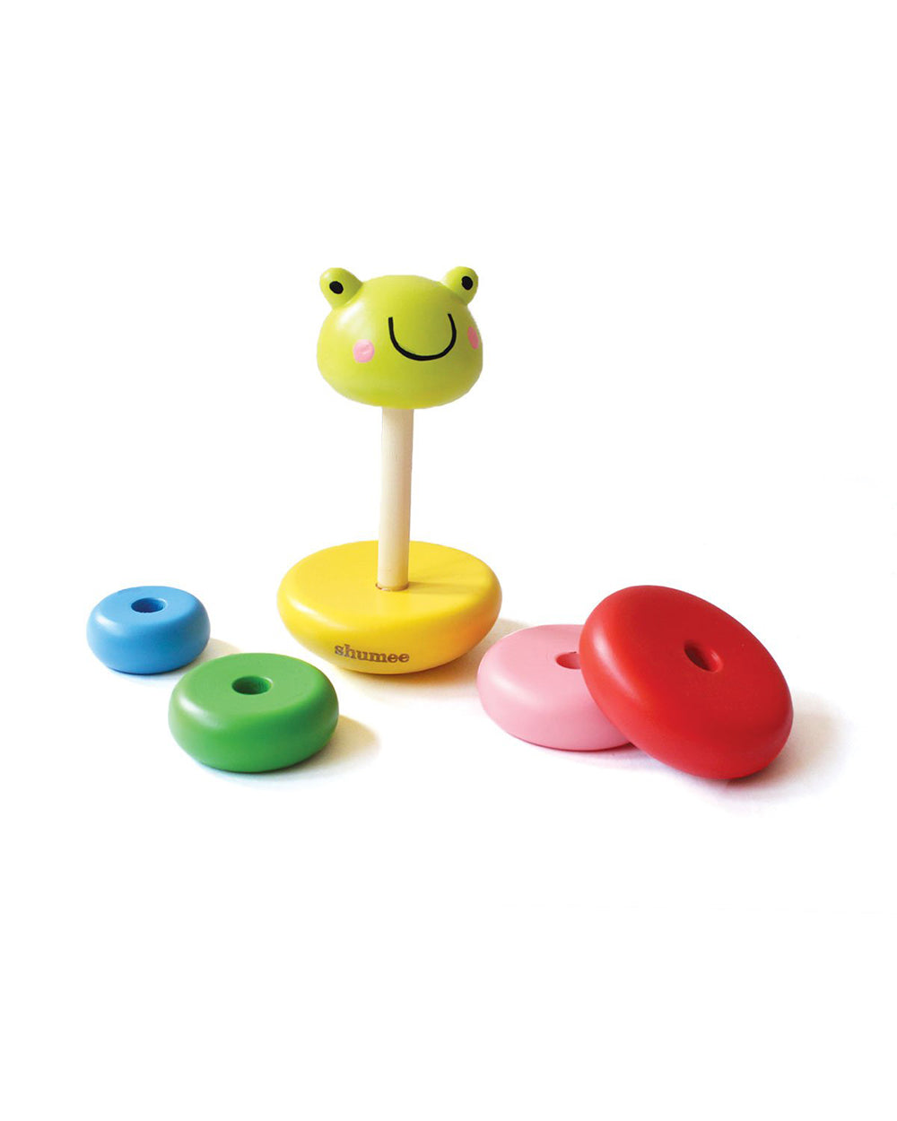 Shumee Frog Wooden Rainbow Stacker-Shape Sorter & Stacker-Learning ...
