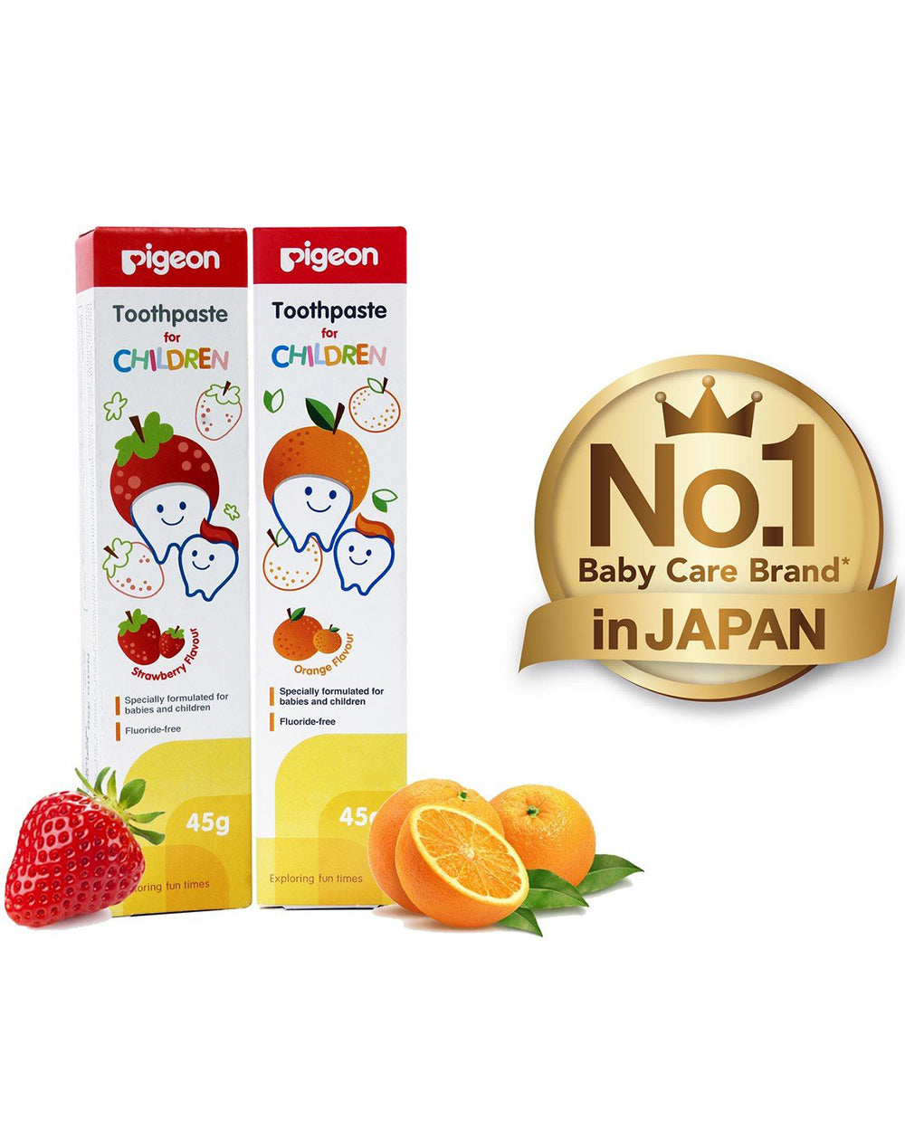 Pigeon Baby Toothpaste Orange Flavour-Extra 10% Off – duckduckbaby