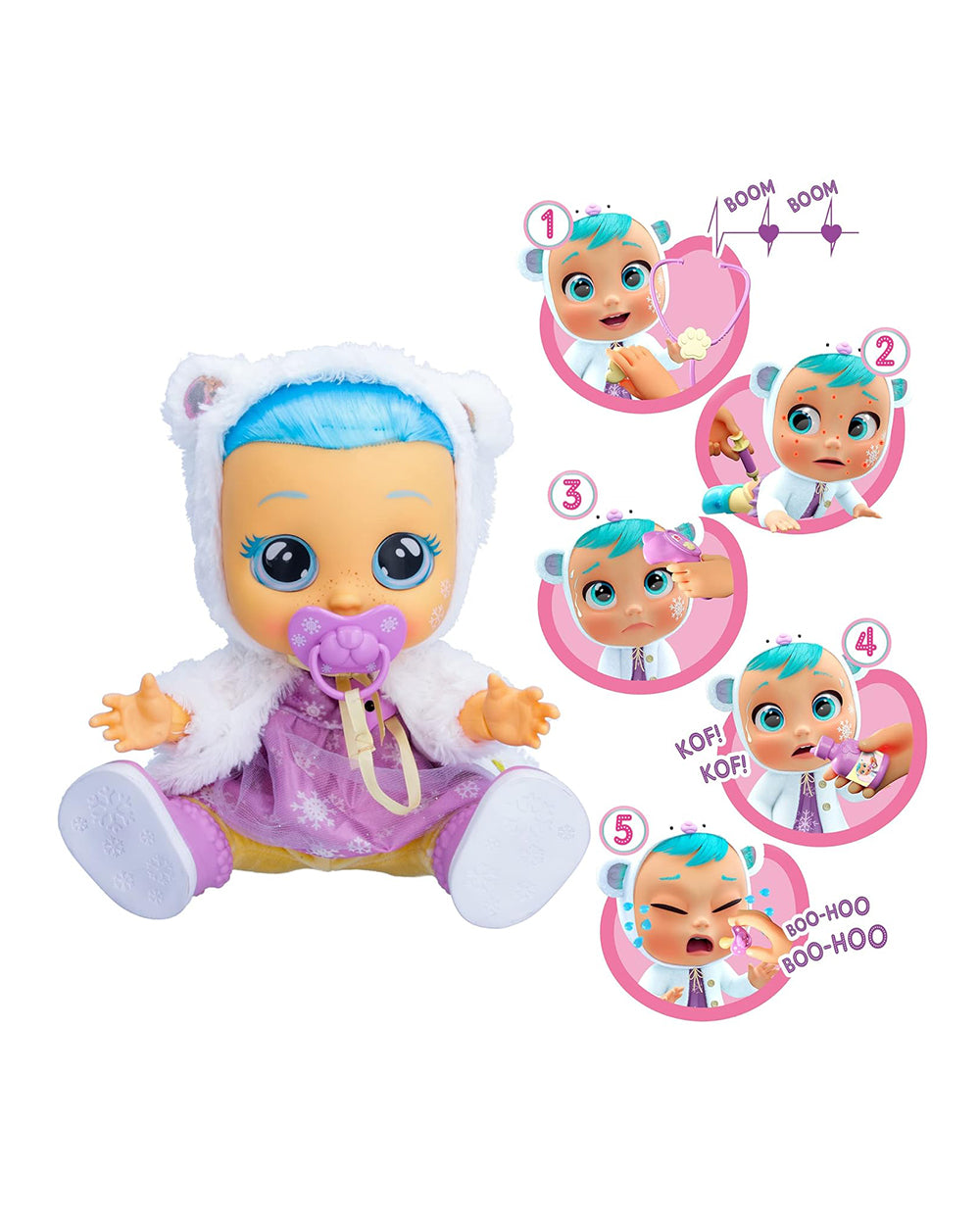IMC Cry Babies Dressy Kristal Doll-With Magical Tears & 10 Realistic ...