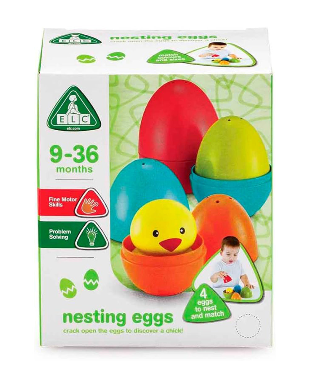 ELC Nesting Eggs-Shape Sorter & Stacker-Learning & Educational Toys-12M ...