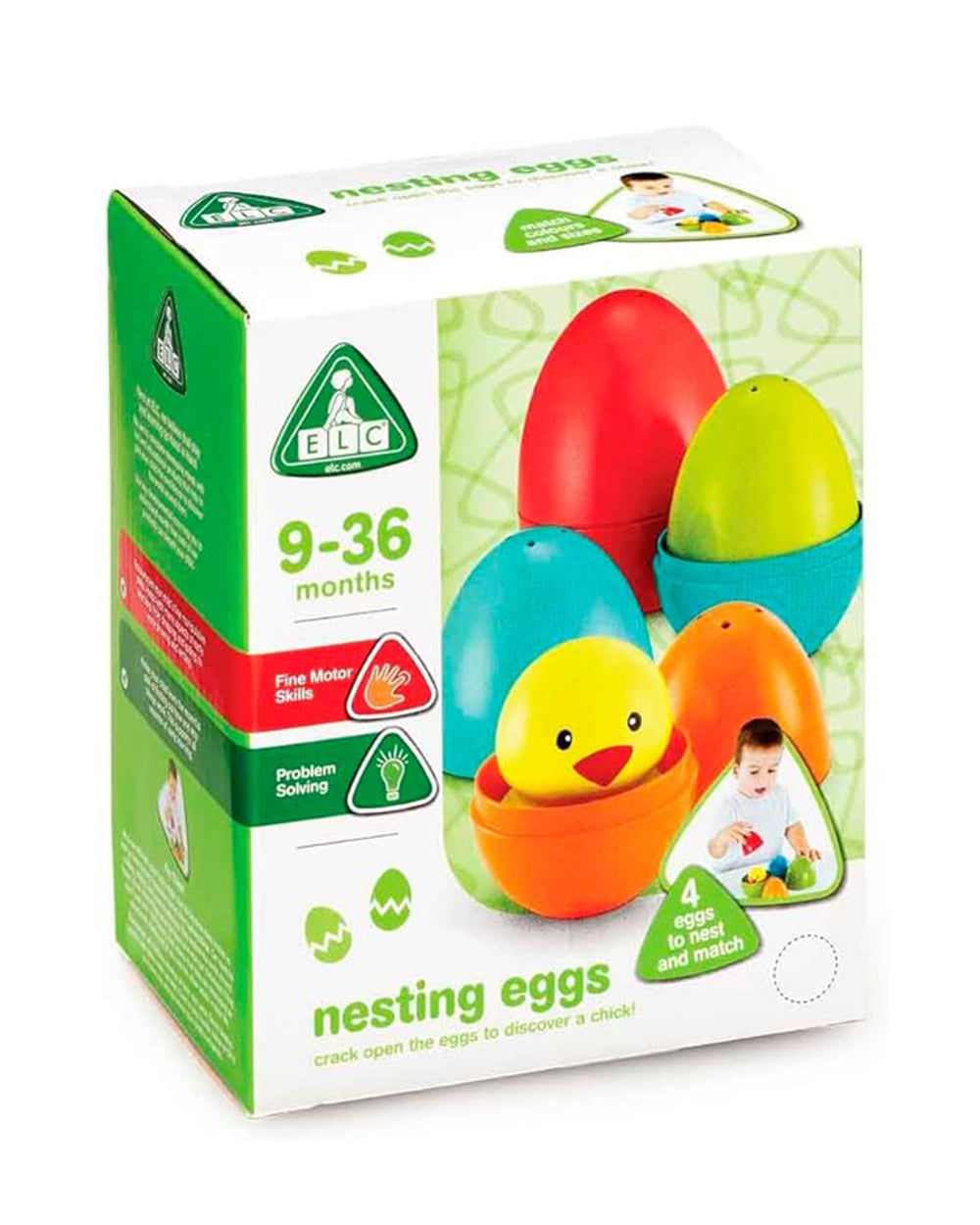 ELC Nesting Eggs-Shape Sorter & Stacker-Learning & Educational Toys-12M ...