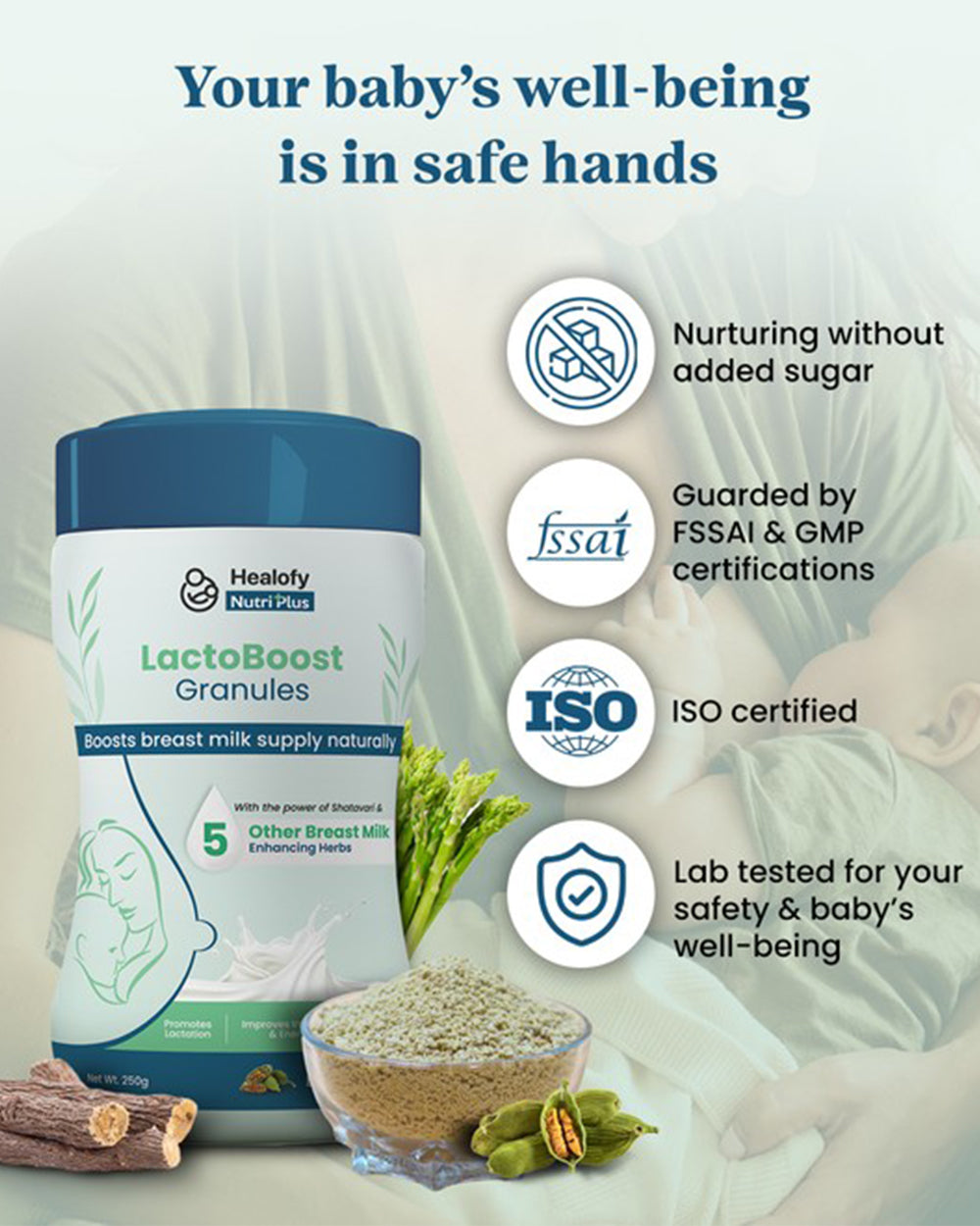 Healofy Nutri Plus Lacto Boost Granules-Breast Milk Enhancer ...