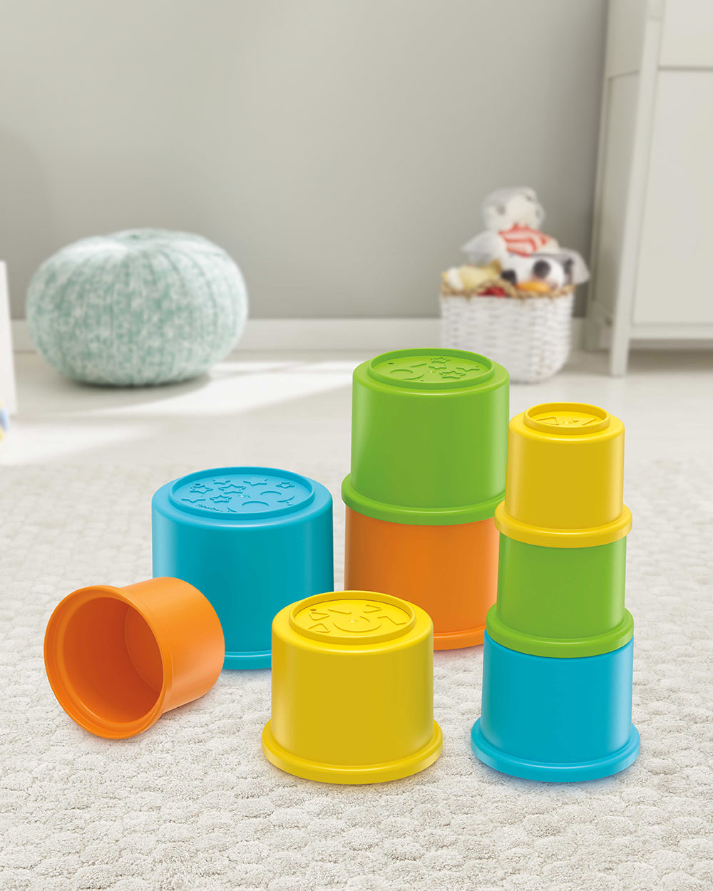 Fisher-Price Original Stacking Cups-Shape Sorter & Stacker-Learning & Educational Toys-12M ...